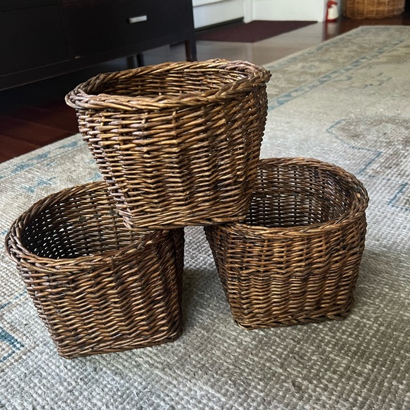 Vintage | Accents | Nantucket Plant Baskets 3 Natural Minimalist ...